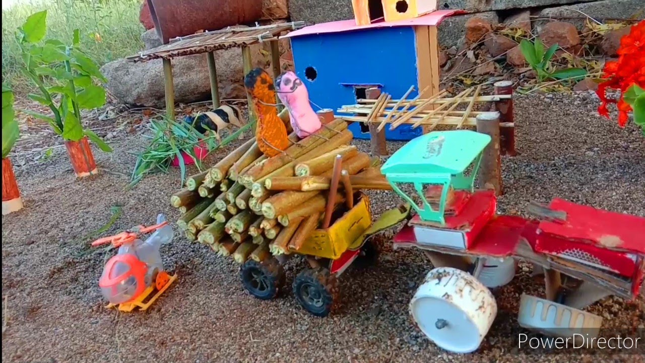 diy to cow shed and house 🌱trecatar project, village life mahila Kishan ...