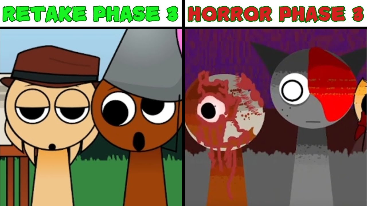Sprunki Retake Phase 3 VS Horror Sprunki - YouTube