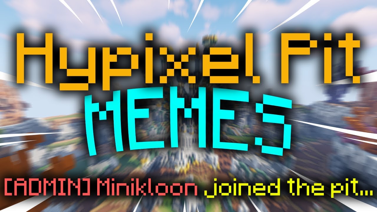 Hypixel Pit Memes... - YouTube