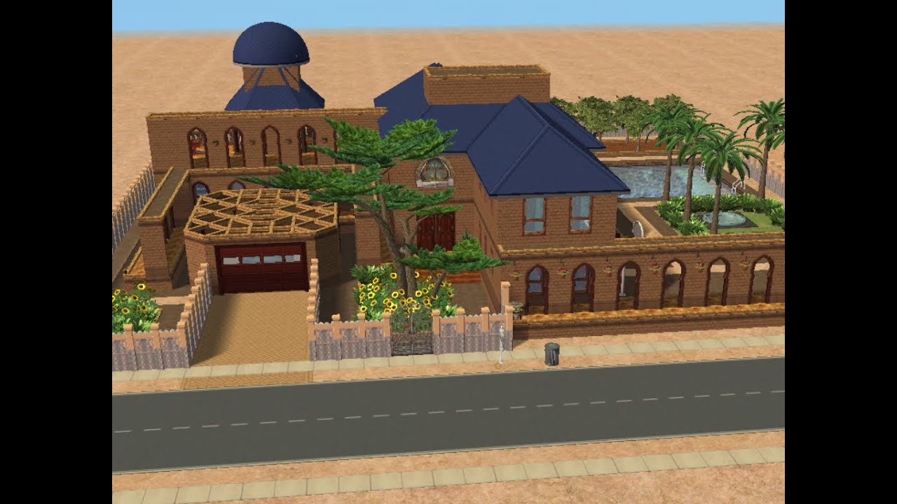 Sims 2 Build: Moroccan Style Mansion - YouTube