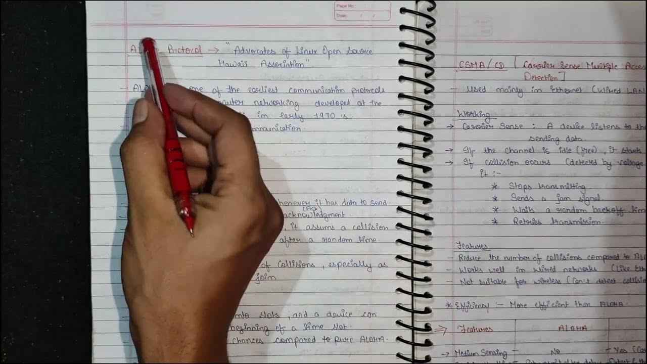 Lec 12 || DCCN | Multiple Access Protocol and Networks | ALOHA ~ Pure ...