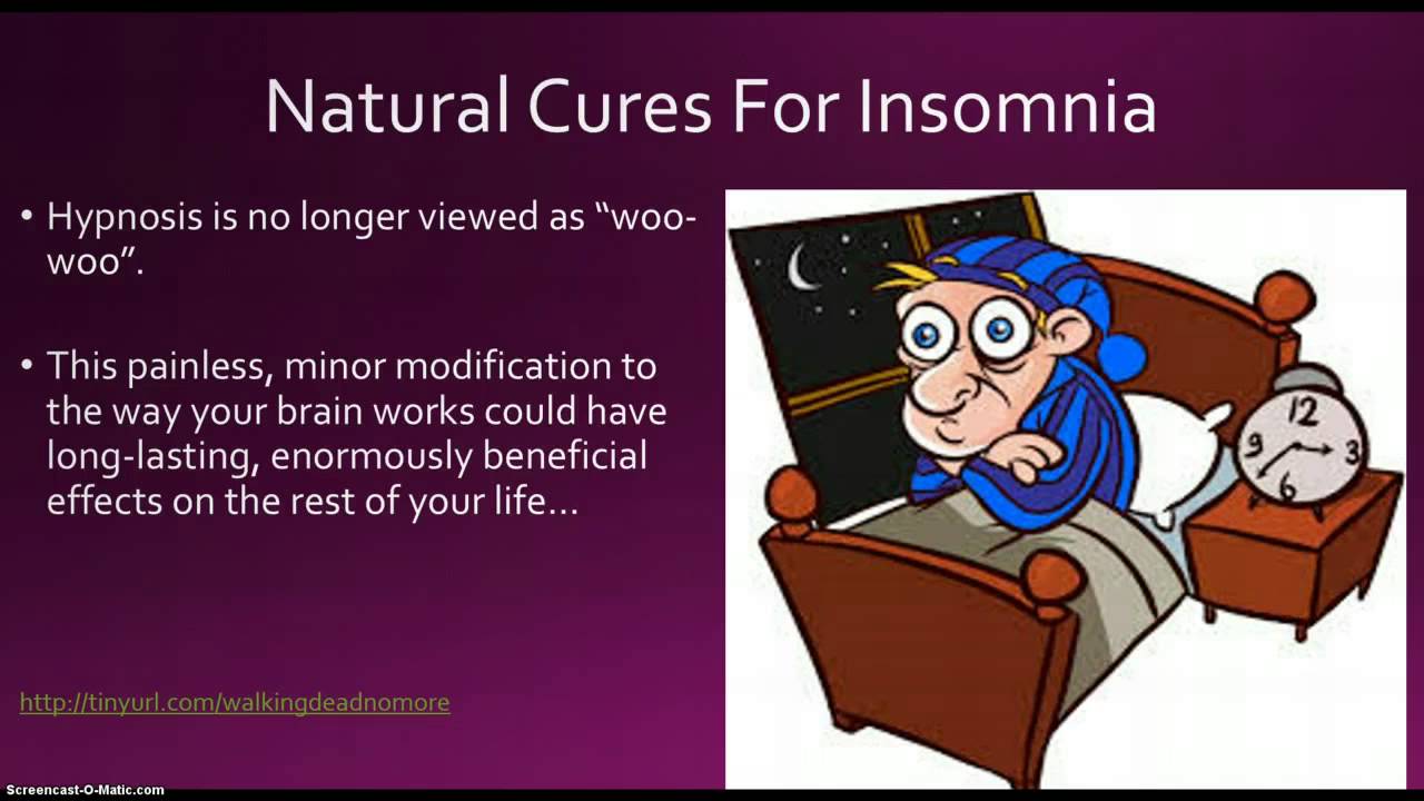 Natural Cures For Insomnia Youtube