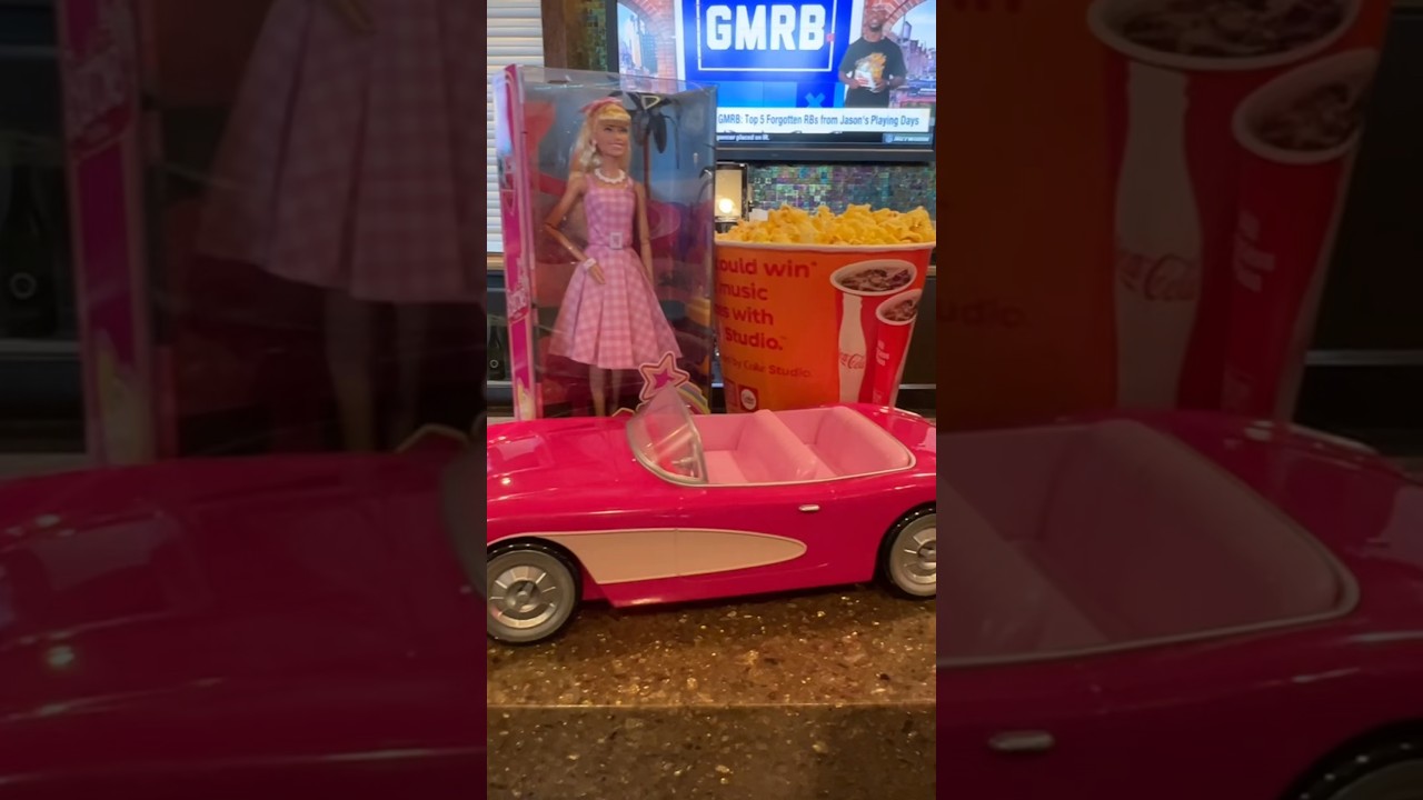 AMC Barbie Popcorn car💖#barbie #popcornbucket #barbiethemovie - YouTube