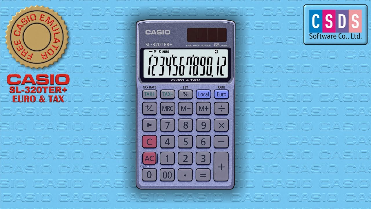 Casio SL-320 TER+ emılator and free download - YouTube