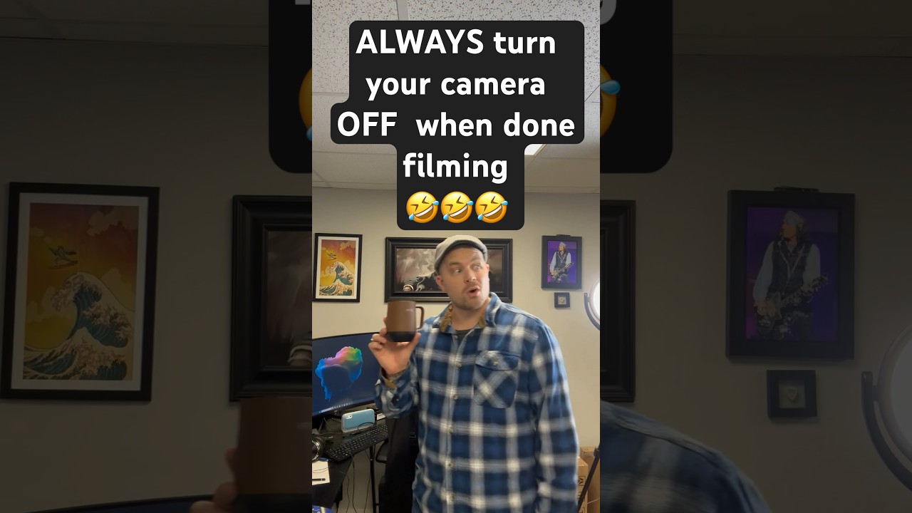 ALWAYS turn your camera OFF when done filming 🤣 #funny #funnyshorts # ...