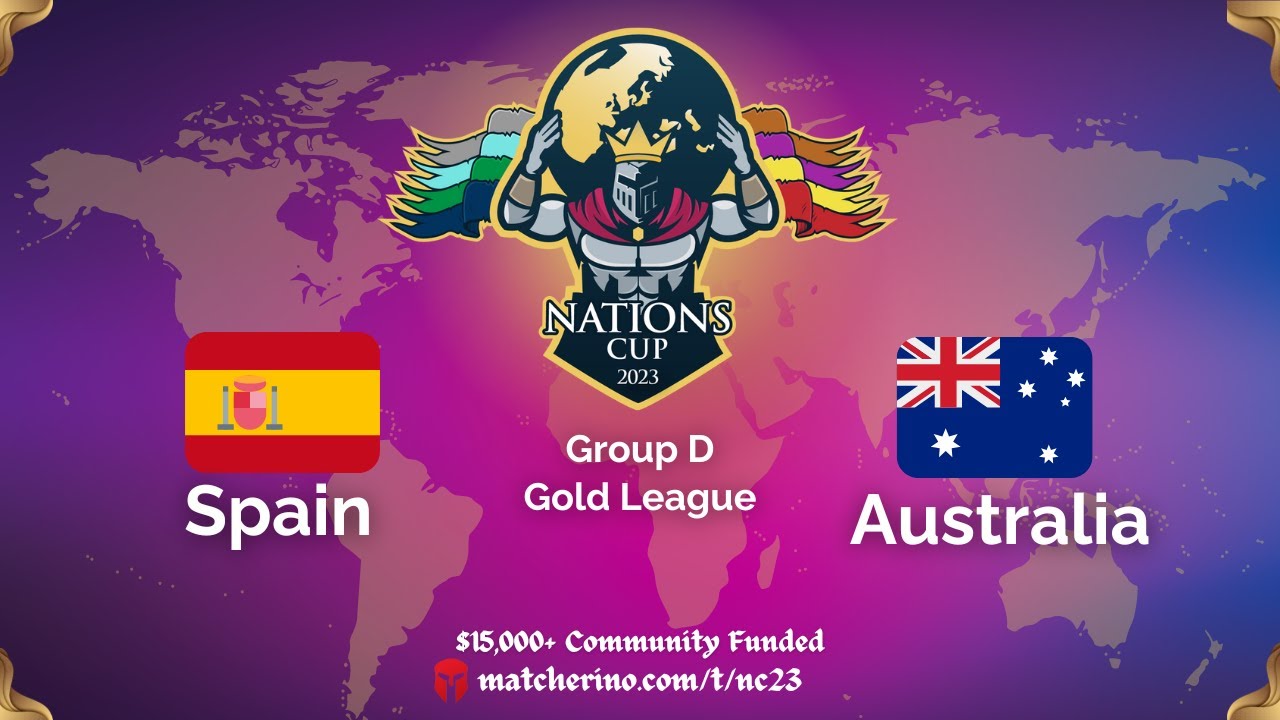 Spain vs Australia - Nations Cup 2023 - Group Stage PA3 - Gold League ...