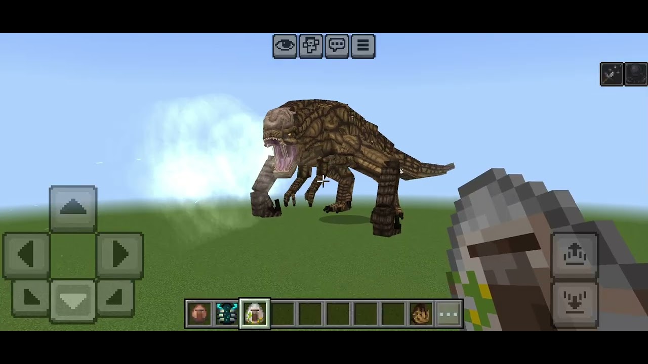 The Distortus Rex/D-Rex Jurrassic World Rebirth addon in Minecraft PE ...