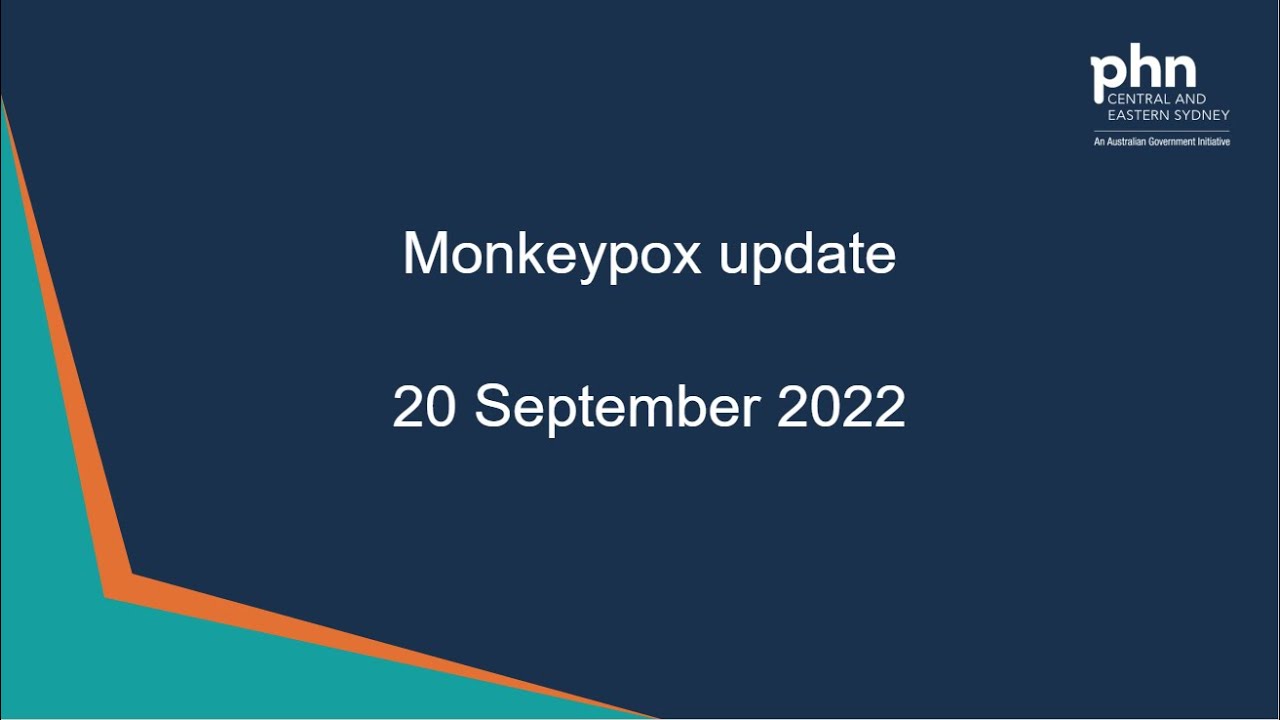 Monkeypox update - 20 September 2022 - YouTube