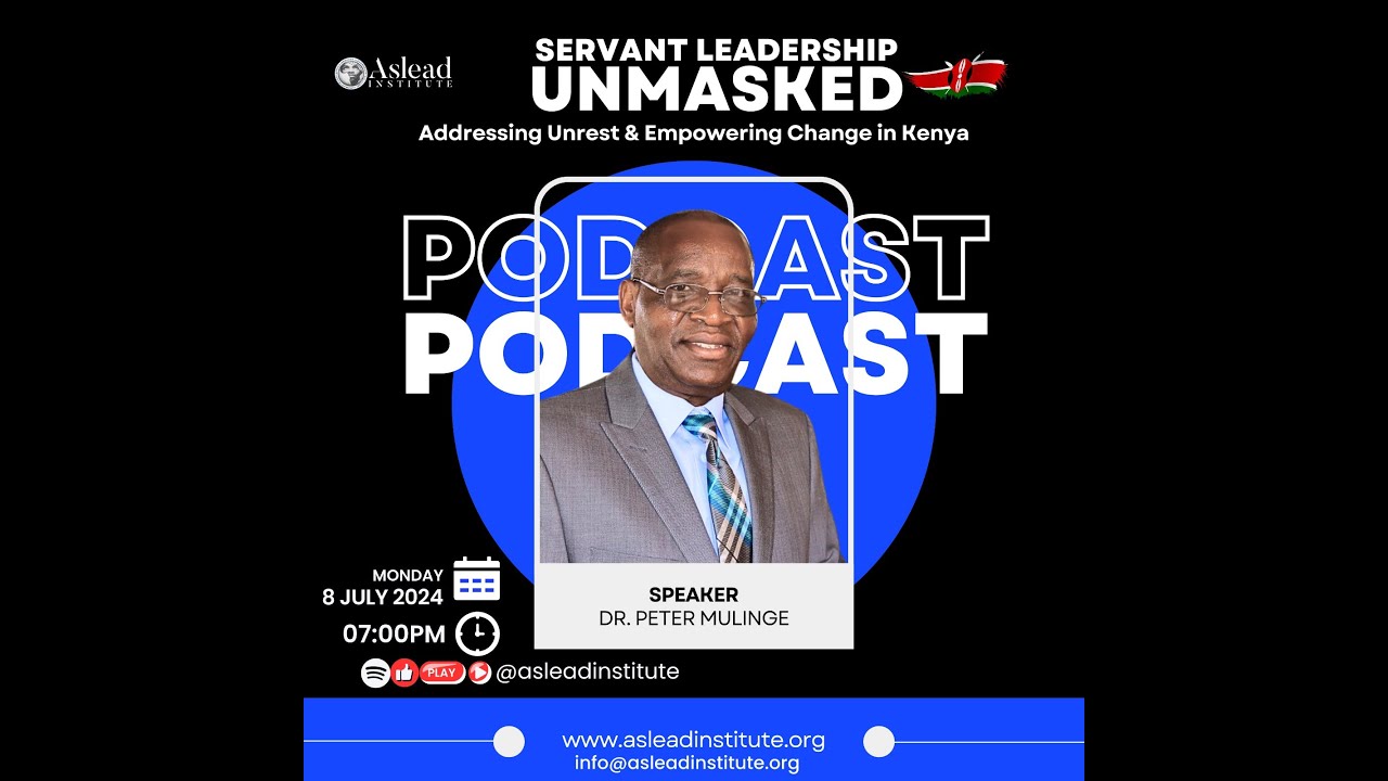 Servant Leadership Unmasked with Rev. Dr Peter Mulinge - YouTube