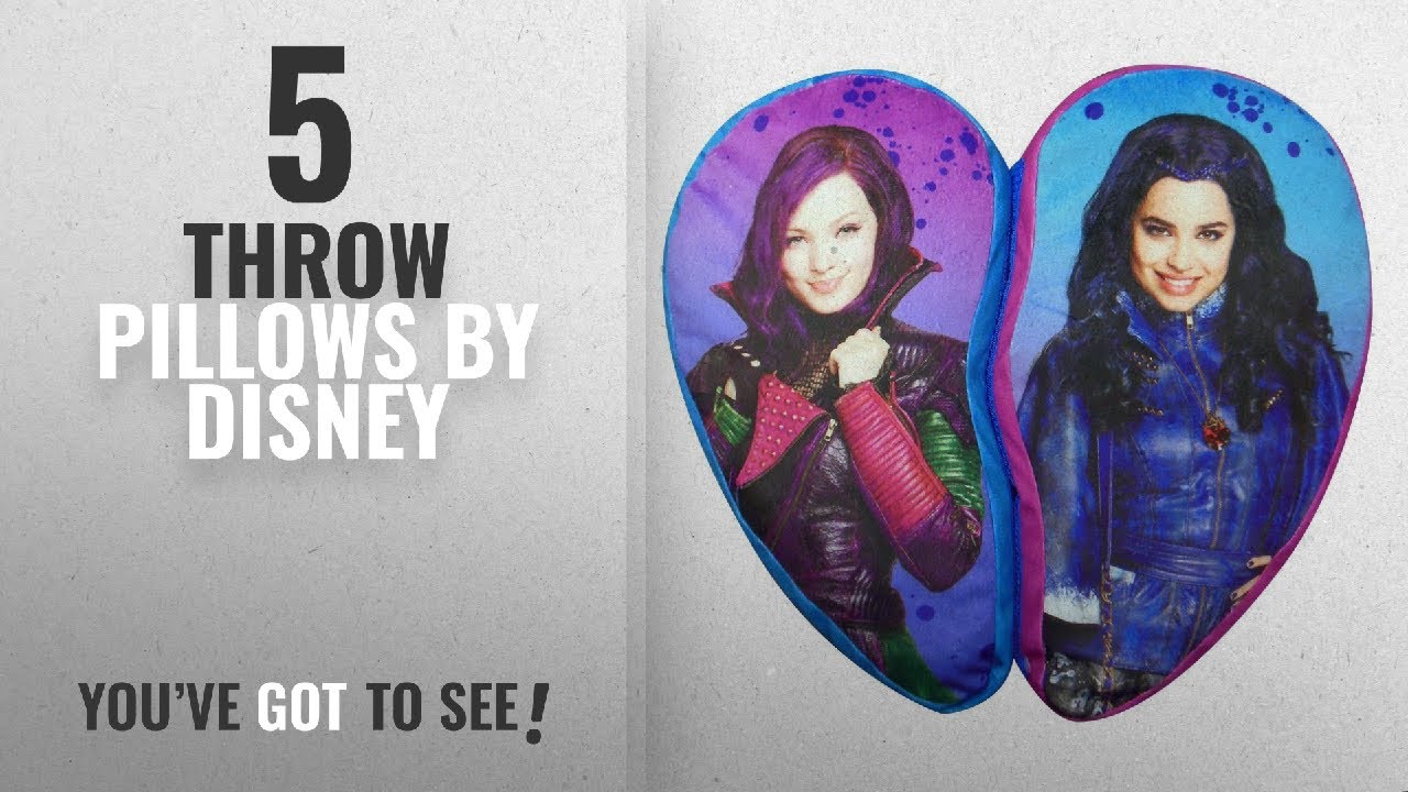 Top 10 Disney Throw Pillows [2018]: Disney The Descendants Isle BFF ...