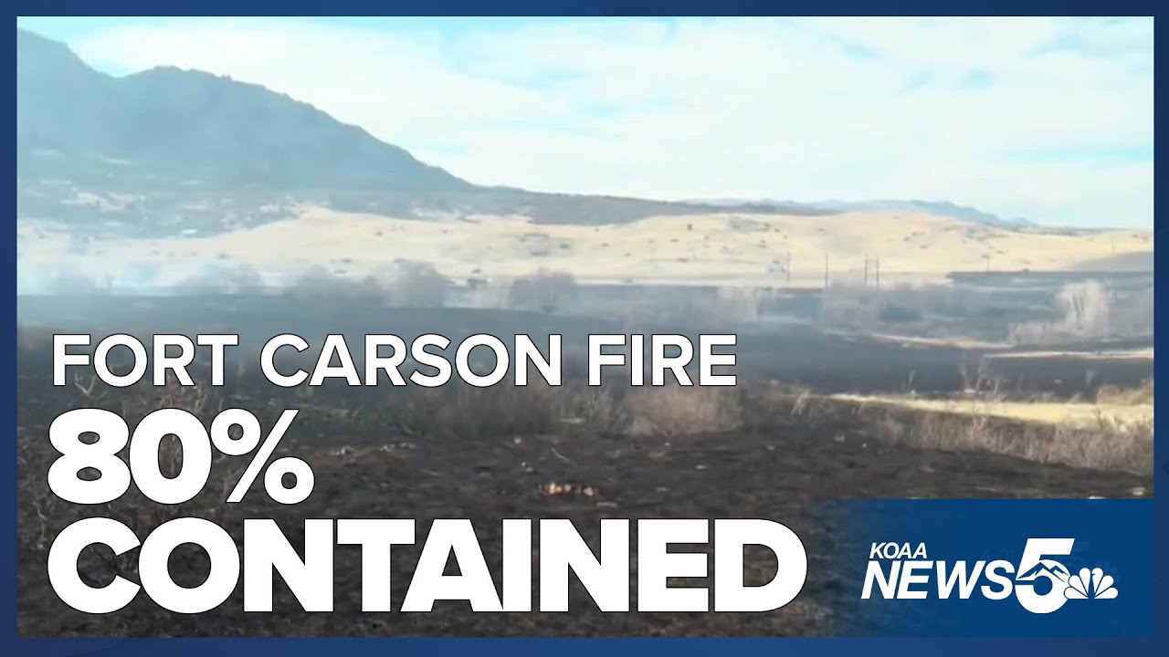 Fort Carson fire holding at 106 acres, 80% contained - YouTube