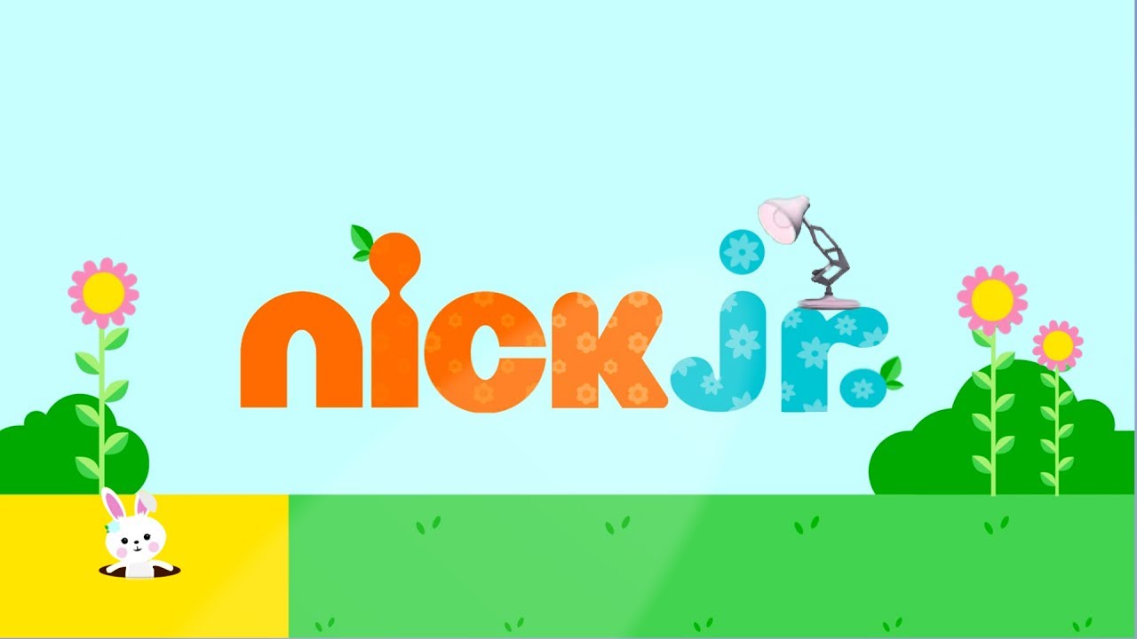 Nick Jr. With Spring Flower Bunny Rabbit Nature Preschool Logo Spoof ...