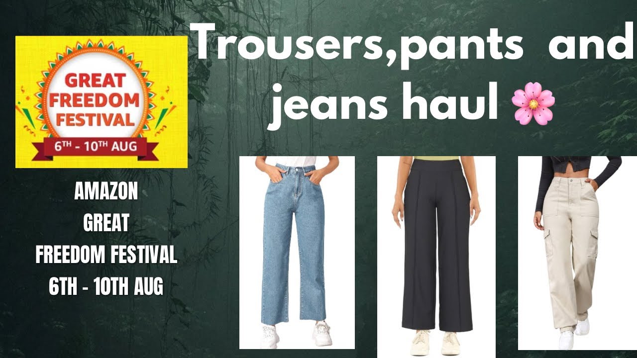 Amazon bottom wear haul 👜🌸 Pants, Trousers 👖, jeans and many more 🎀 ...