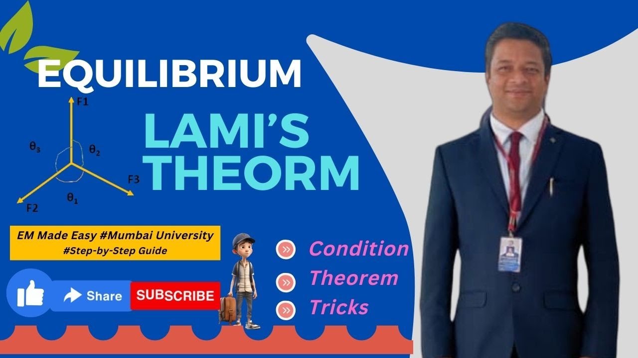 Equilibrium- Lami's Theorem #Engineering Mechanics Made Easy #Mumbai ...