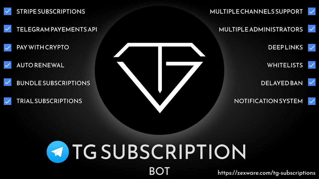Telegram Subscription bot for Channels | DEMO | TG-Subscription Bot - YouTube
