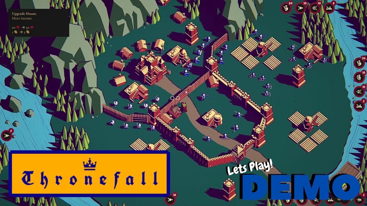 FIRST LOOK! Thronefall | Demo Gameplay | Lets Play! - YouTube