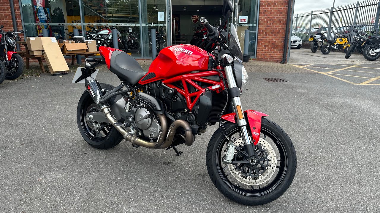 Ducati M821 (Red) walkaround with engine sound for sale - YouTube