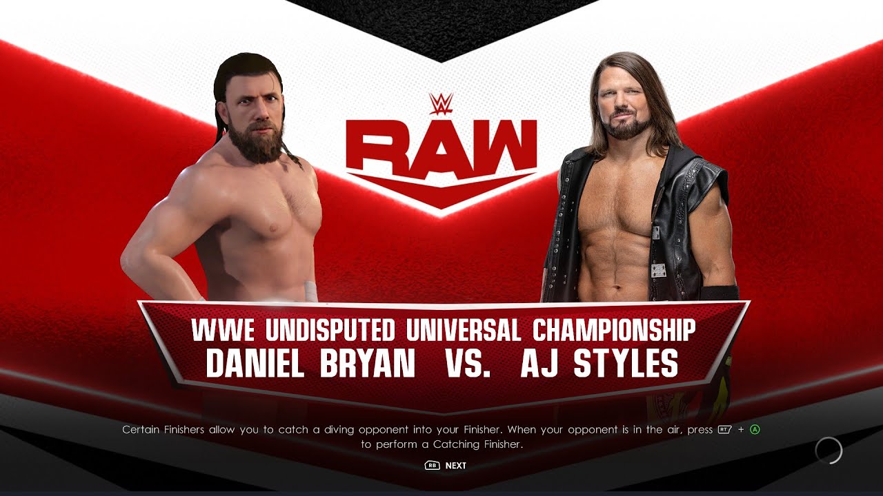"The Phenomenal" AJ Styles vs. Daniel Bryan WWE Undisputed Championship ...