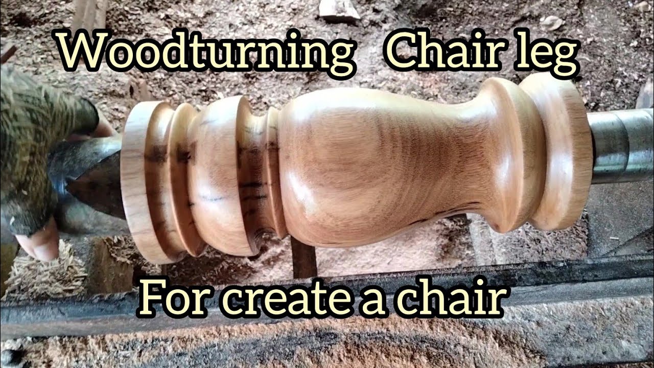 Woodturning- chair leg,make for create a chair, good wooden, very nice ...