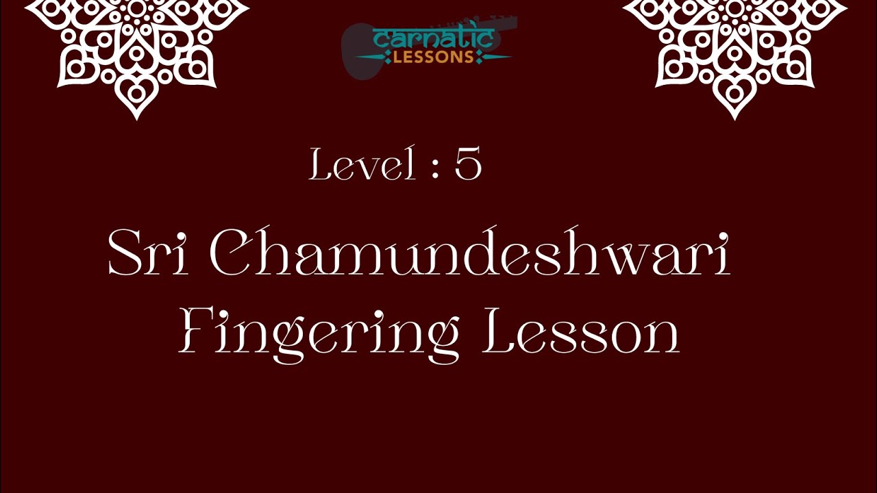 Sri Chamudeshwari fingering lesson Flute Raman's Carnatic Lessons - YouTube