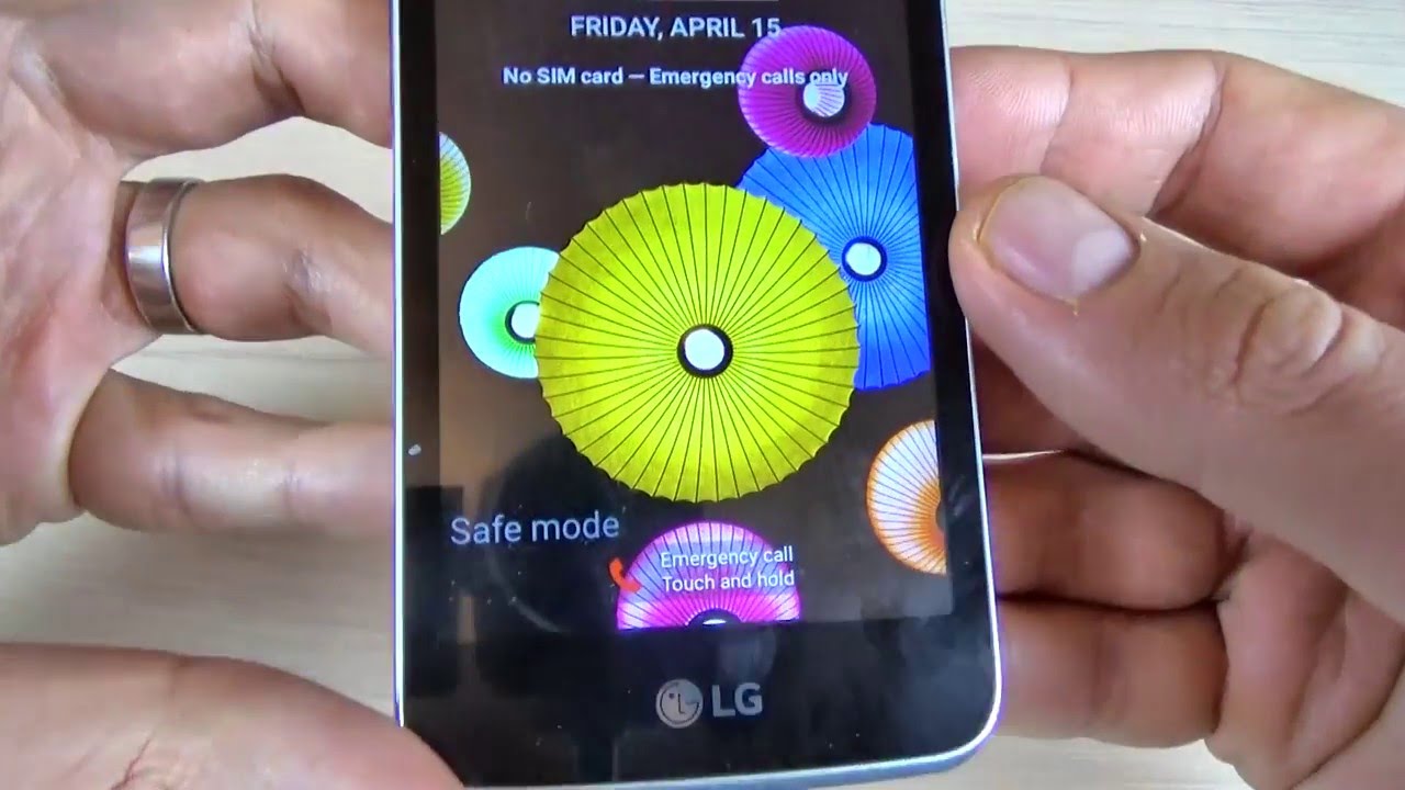 How to enable SAFE MODE on LG K4 - YouTube