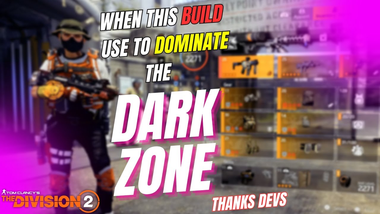 When this build use to dominate the dark zone - The Division 2 - YouTube