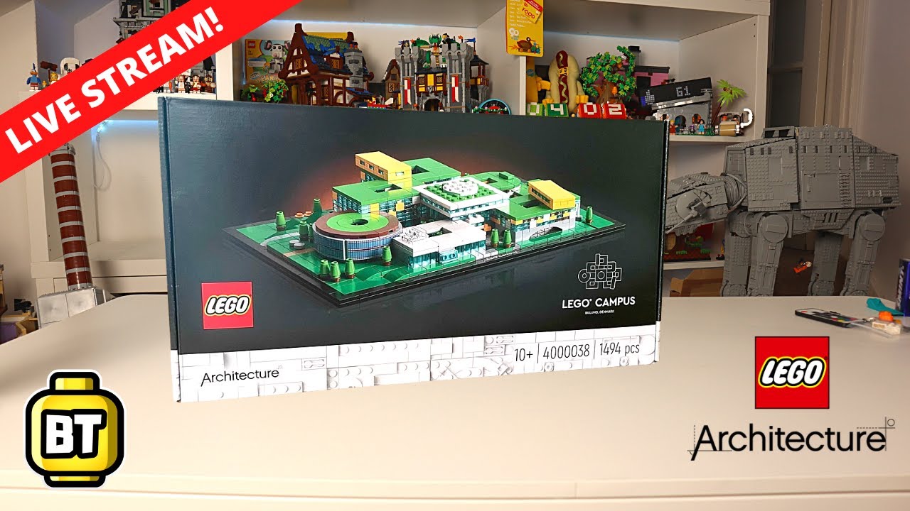 LEGO Architecture LEGO Campus set Build LIVE! - YouTube
