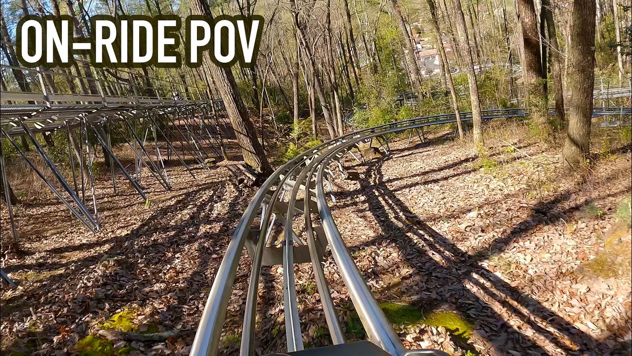Georgia Mountain Coaster POV Helen, Georgia - YouTube