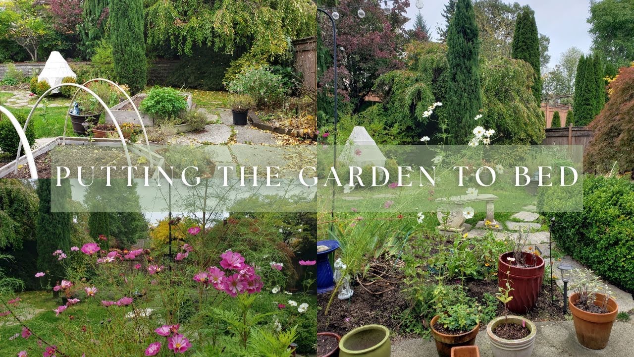 A DAY IN THE GARDEN // Putting the garden to bed for the season - YouTube