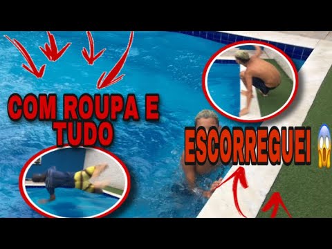 DESAFIO RADICAL NA PISCINA ( DEU RUIM 😱)