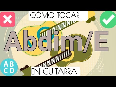 Abdim/E Acorde para Guitarra. - YouTube