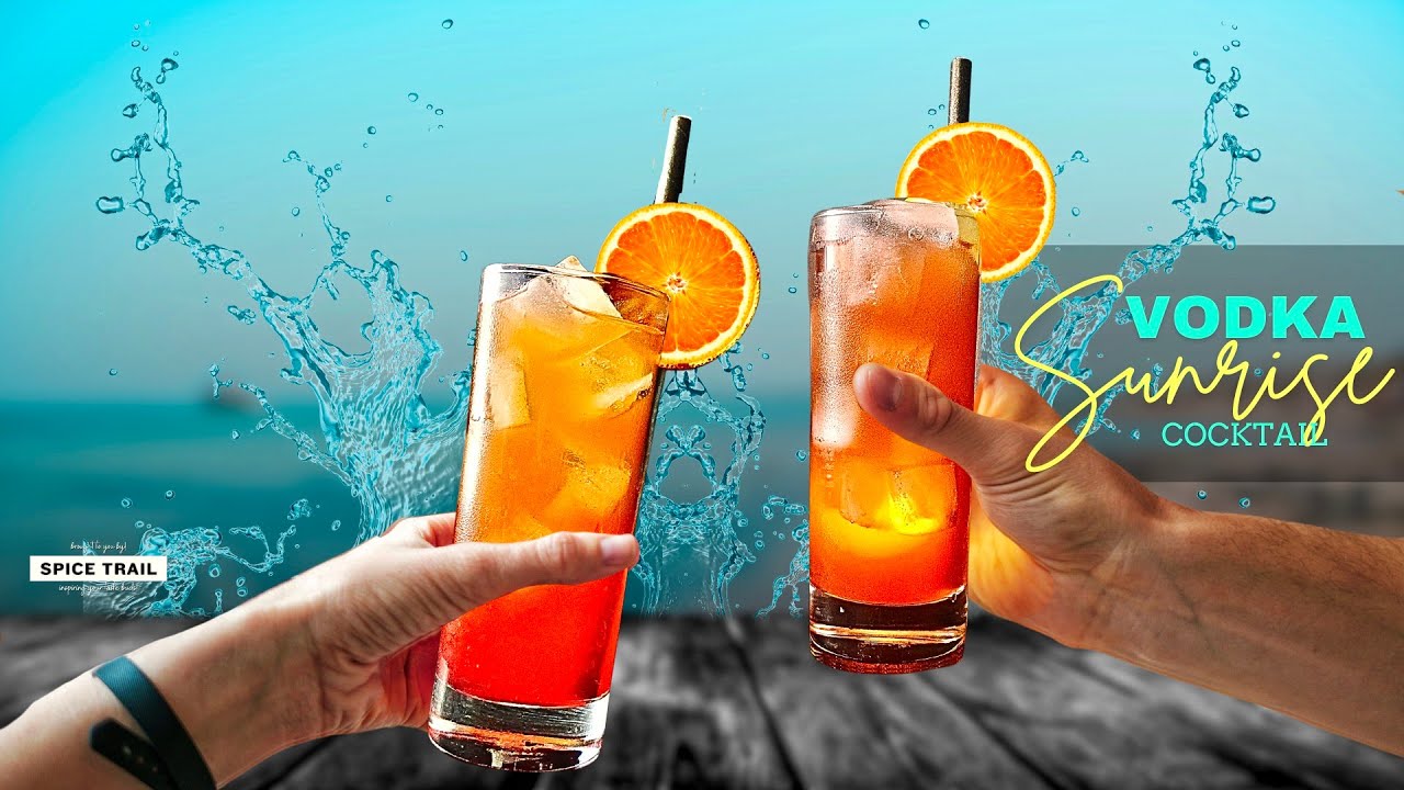 Vodka Sunrise Cocktail | How to make Vodka Sunrise Cocktail - YouTube