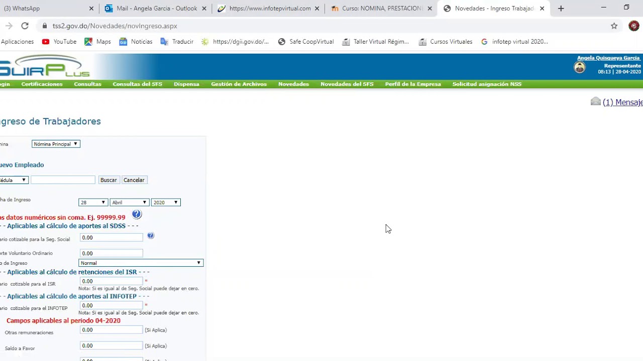 Novedades de Trabajadores en TSS (proceso manual) - YouTube