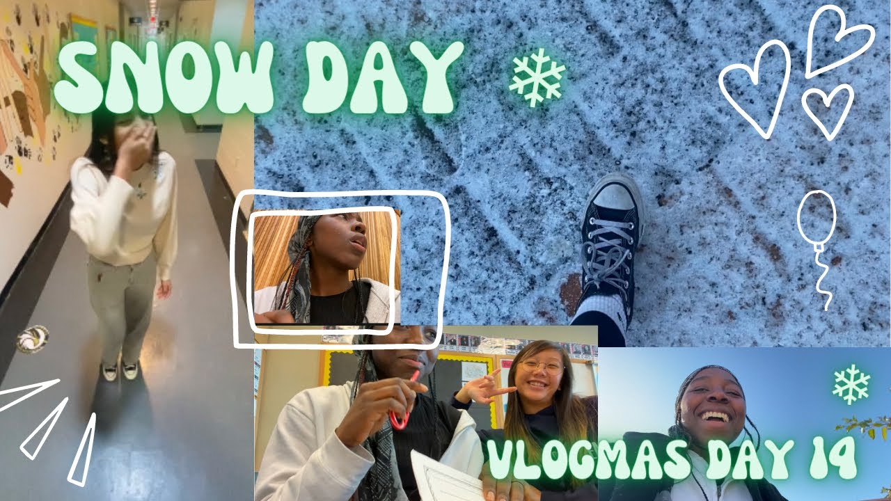 SNOW DAY!! (lunch talks) • VLOGMAS DAY 14 - YouTube