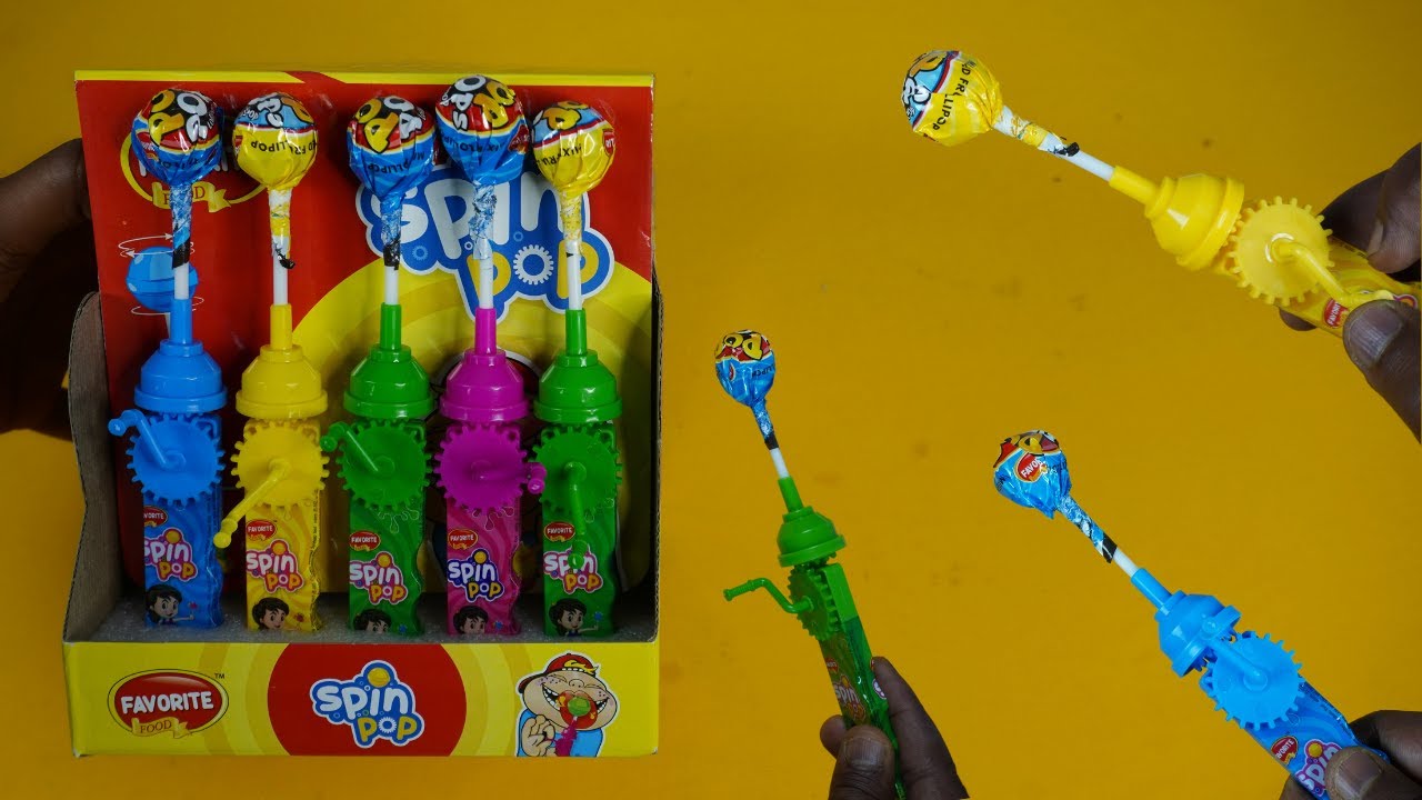 New Spin Pop lollipop Rotate To Spin The Pop - YouTube