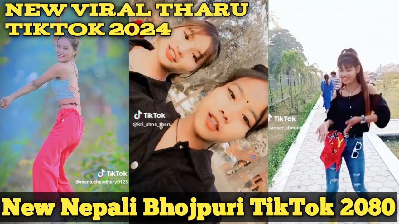 Tharuni Girls Tharu TikTok Dance Video 2024 || Viral Tharu TikTok - YouTube