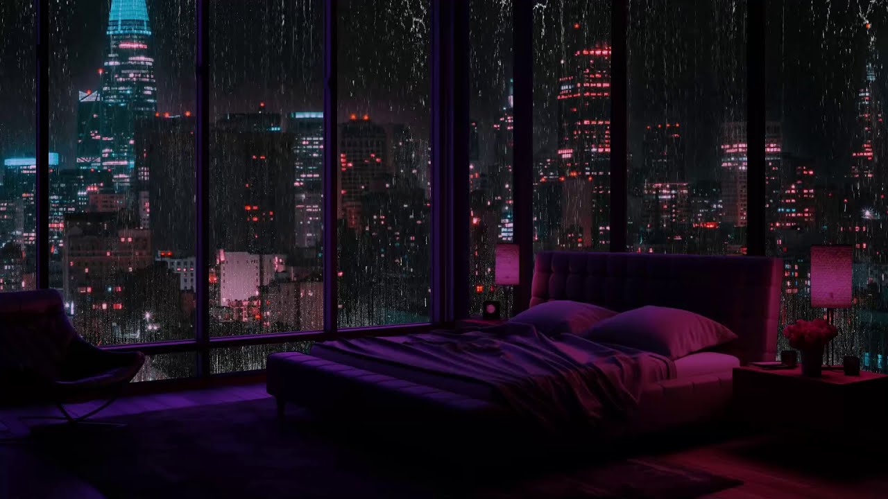 City Night Rain Sound - Rain Sound For Deep Sleep, Study To Relieve ...