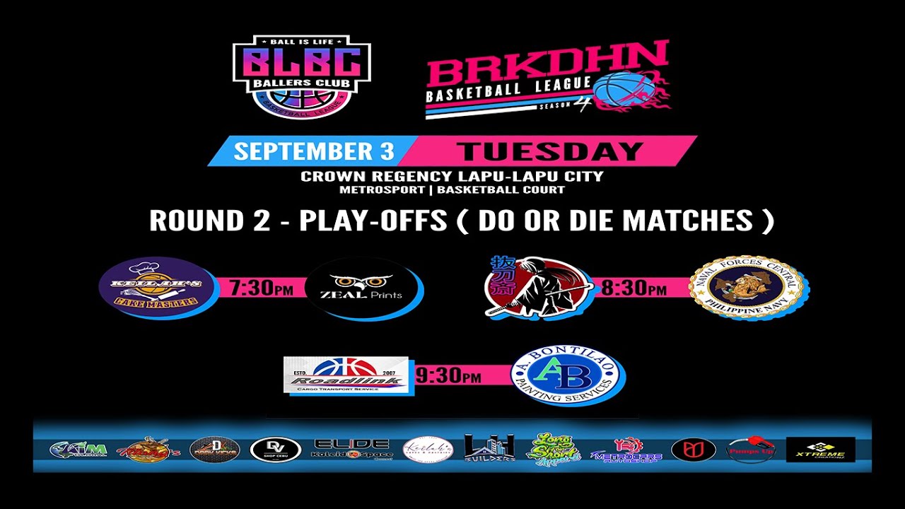 BLBC BRKDHN LEAGUE SEASON 4 - SEPT 3 | PLAY-OFFS 1/2 - YouTube