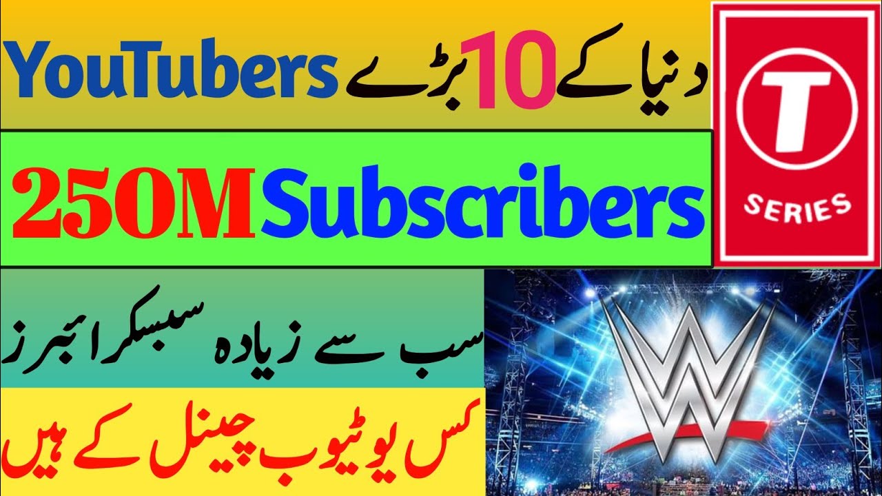 Top 10 YouTubers in the World 2023|Top 10 Most Subscribed YouTubers in ...