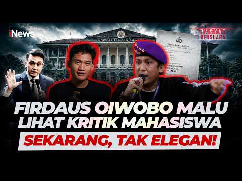 Firdaus Oiwobo Ngaku Pelaku 98, Malu Lihat Kritik Mahasiswa Sekarang Tak Elegan! | Rakyat Bersuara