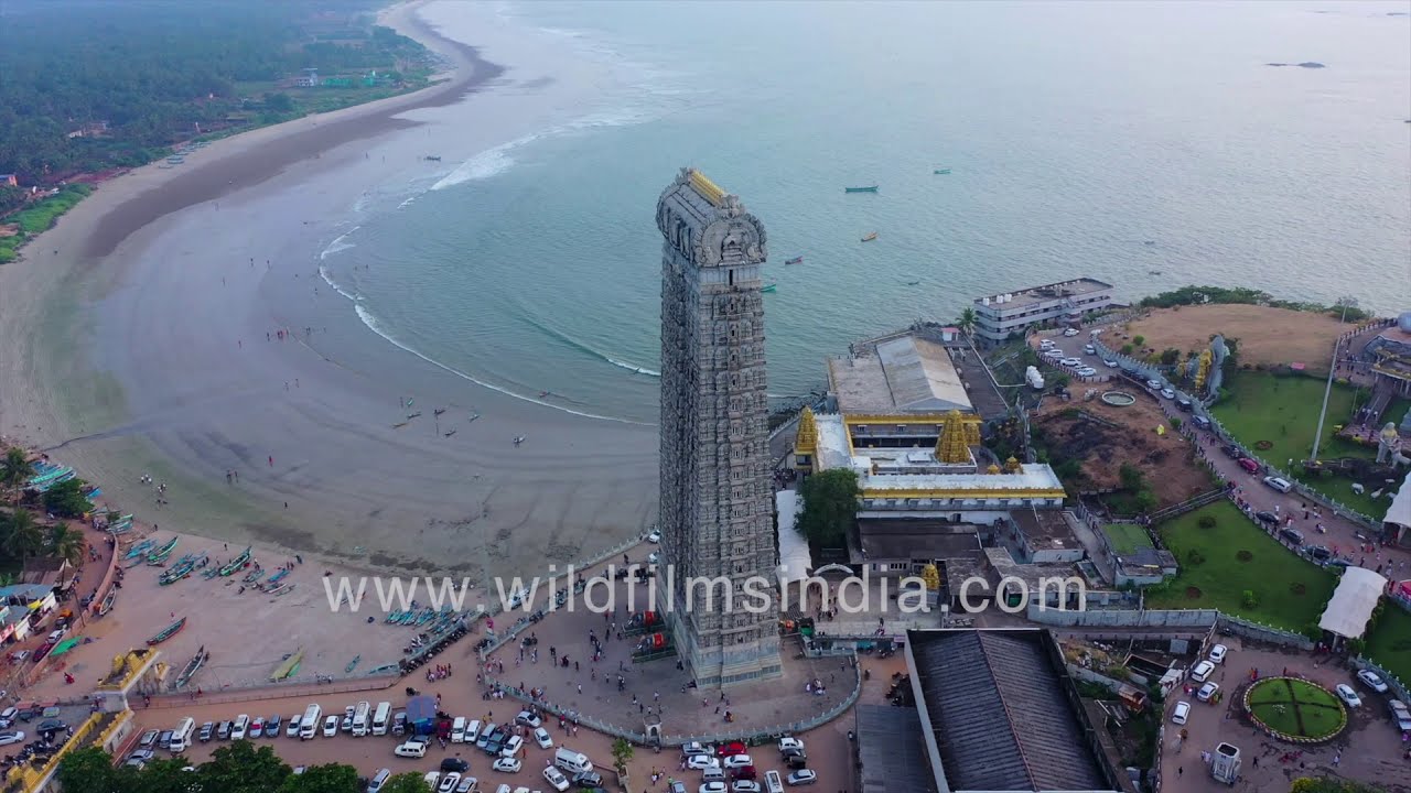 Murudeshwara Temple, Karnataka | World's second tallest Shiva statue ...