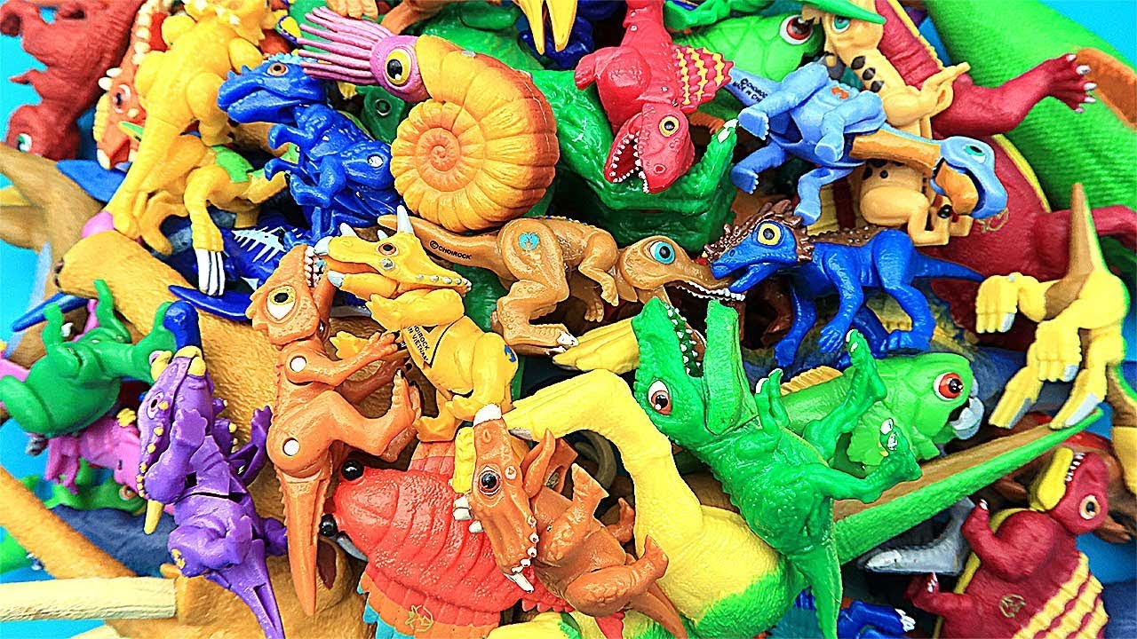 100 Mini Dinosaurs! Dino Toys For Kids - Learn Dinosaurs | TRex ...