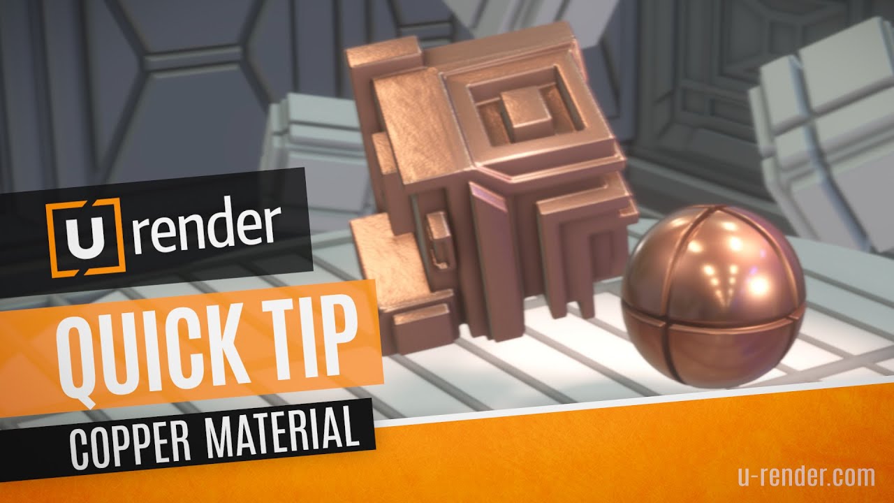 Copper Material - U-RENDER Quick Tip - YouTube