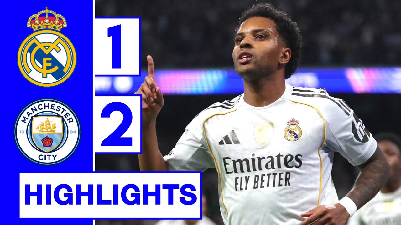 Real Madrid vs Manchester City 1-2 All Goals & Extended Highlights ...