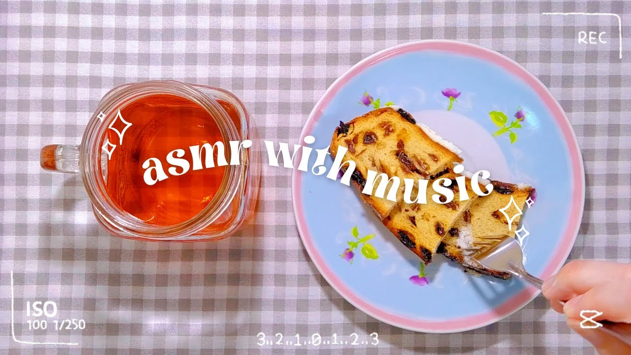 ASMR with music☁️ Christmas stollen cake-like fruit bread 🎄🍰 ...