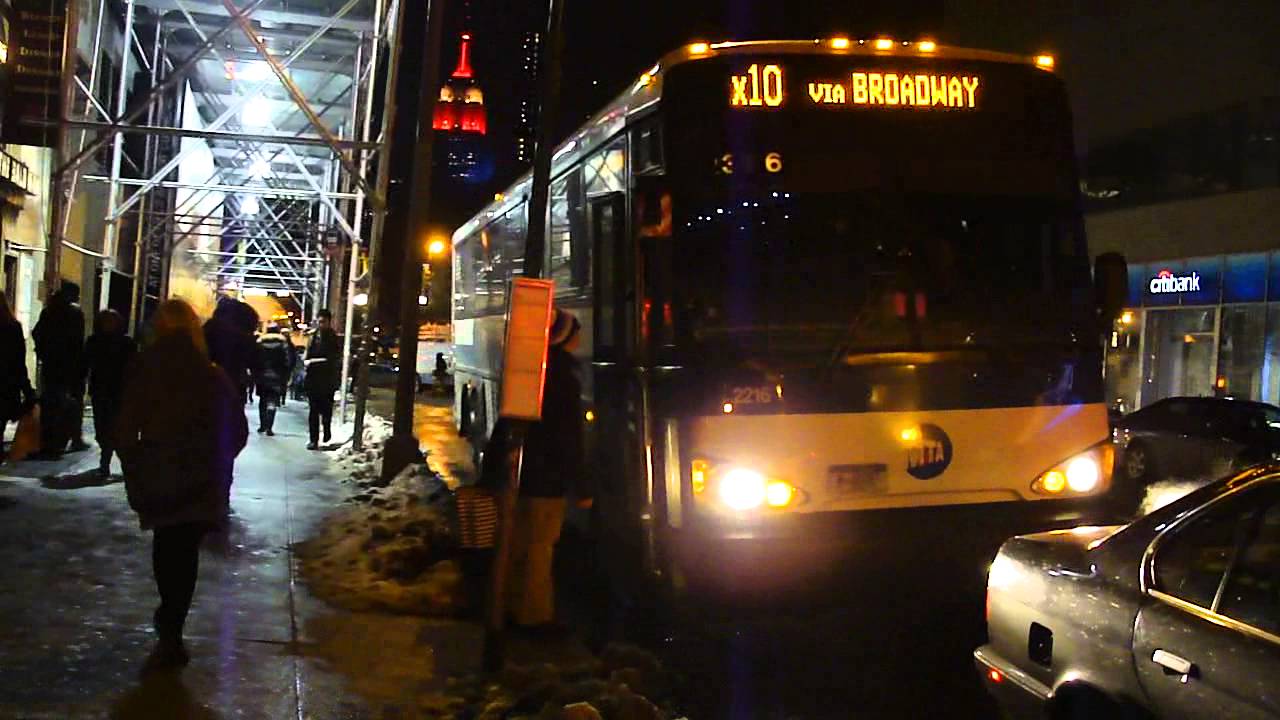 MTA NYCT Bus: 2008 MCI D4500CT X10 Express Bus #2216 at 14th St-Union ...