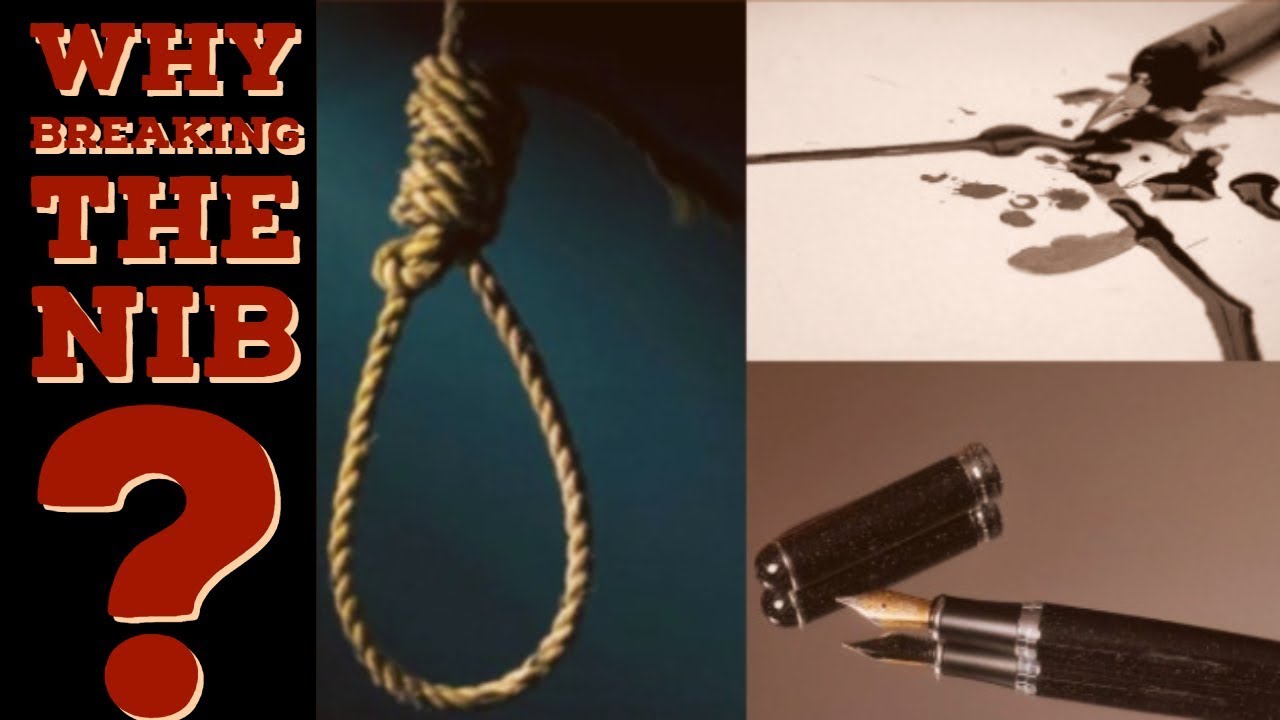 Why Judges break the pen's nib ? - YouTube