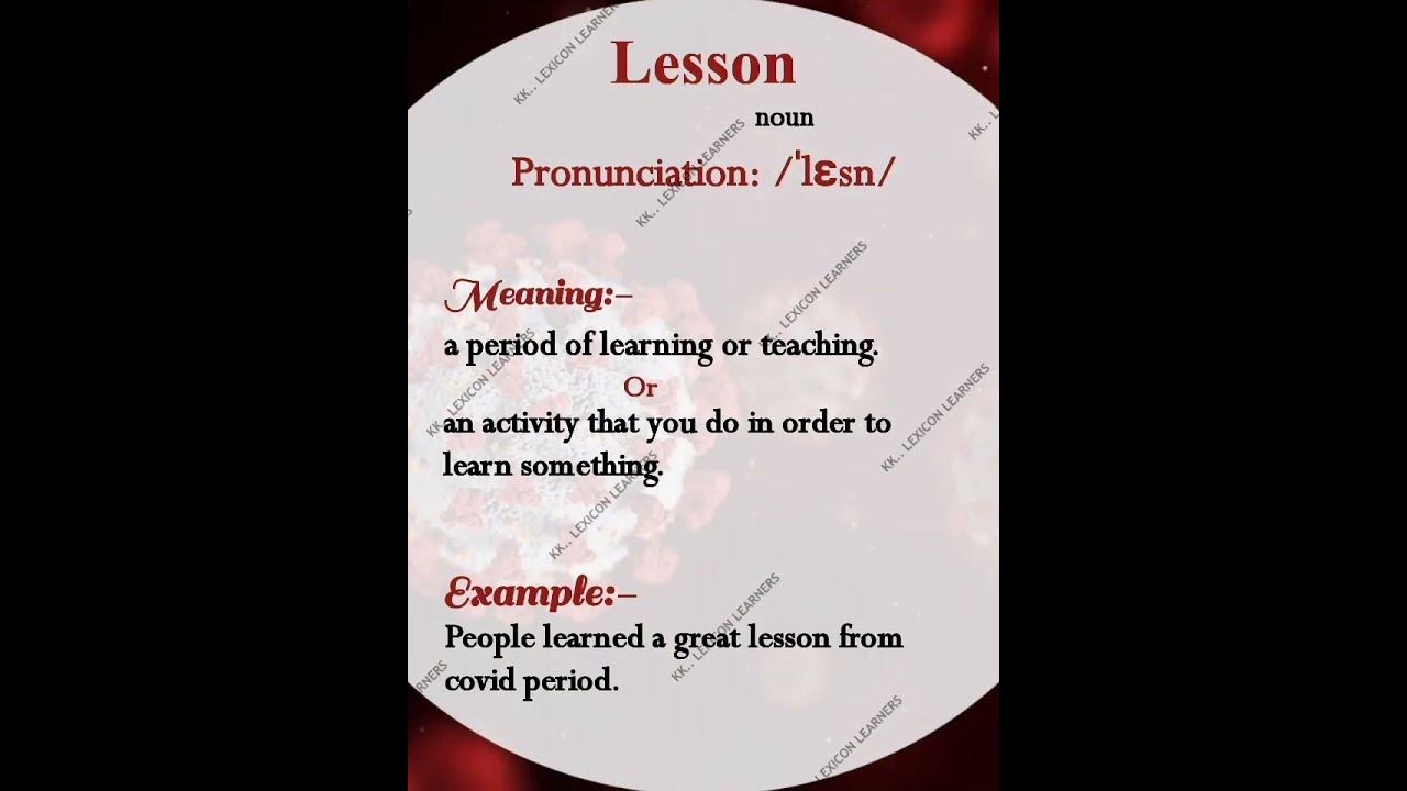 Difference Between Lesson And Lessen YouTube difference-between-lesson-and-lessen-youtube