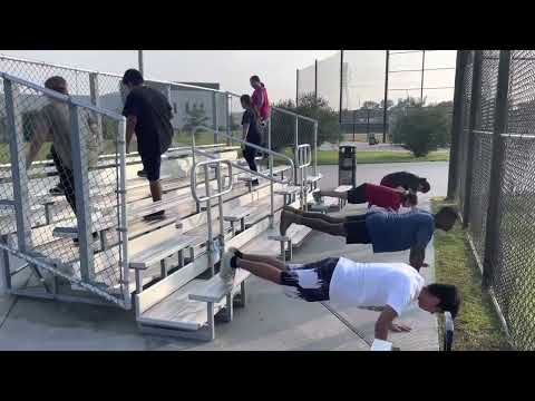 Sam Houston MSTC JROTC summer physical fitness 8 June 2023 - YouTube