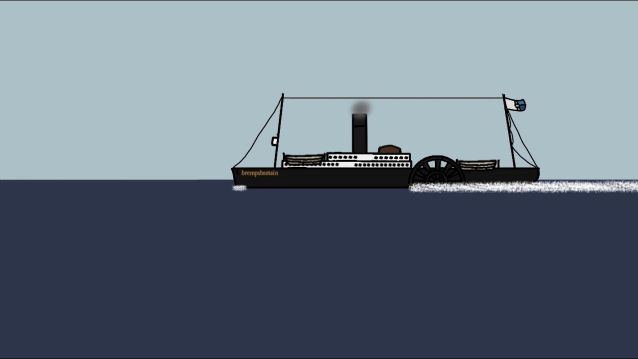Sinking ship animation test (the ss brempshootain) - YouTube
